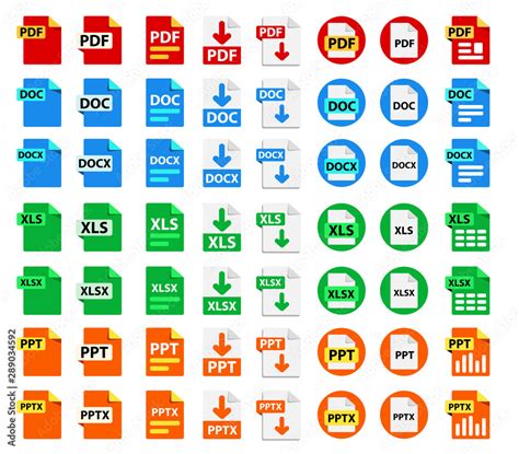 big collection of vector icons file format extensions icons 8