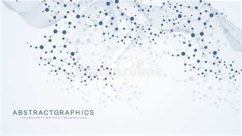 Modern Abstract Molecules Structure For Science Or Medical Background Dna Helix Or Atom