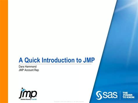 Ppt A Quick Introduction To Jmp Powerpoint Presentation Free Download Id6748822