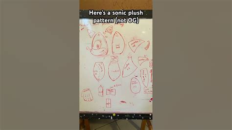 Sonic Plush Pattern For Sewing Sonic Sewing Sonicthehedgehog Shadowthehedgehog