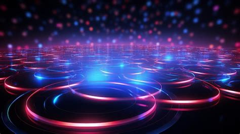 Techy Circle Designs Premium AI Generated Image