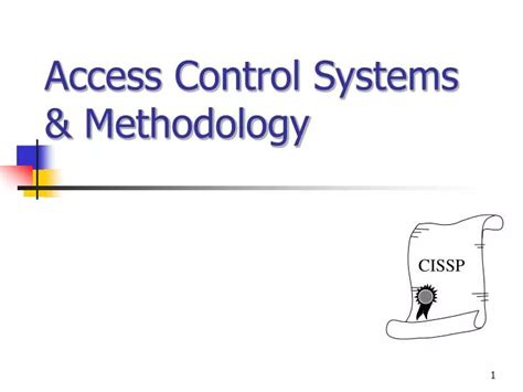 Ppt Comprehensive Guide To Access Control Systems Implementation And