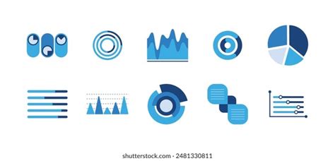 Infographic Chart Element Vector Set Stock Vector Royalty Free