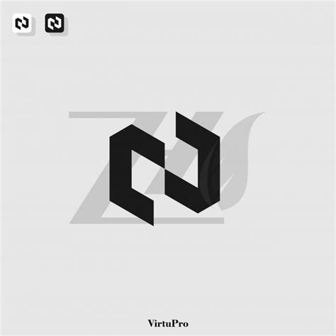 دانلود لوگو مونوگرام N مشکی رنگ دانلود رایگان فایل لایه باز، Psd