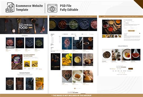 Dry Fruits E Commerce Website Web Page Template