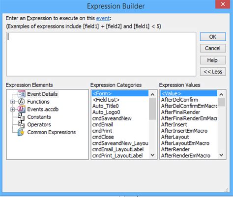 Microsoftaccessexpressionbuilder Avantix Learning