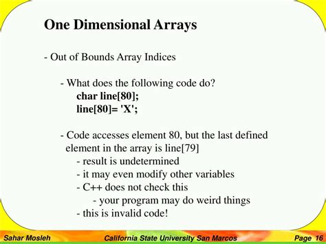 Ppt One Dimensional Arrays Structured Data Types Powerpoint