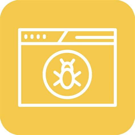 premium vector website bug vector icon illustration of cyber security
