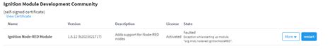 Exception While Starting Up Module Org Imdc Nodered Ignitionnodered Issue