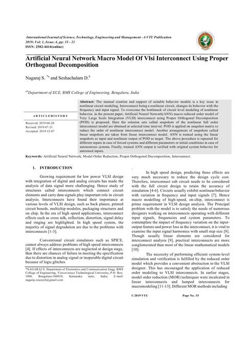 pdf artificial neural network macro model of vlsi interconnect