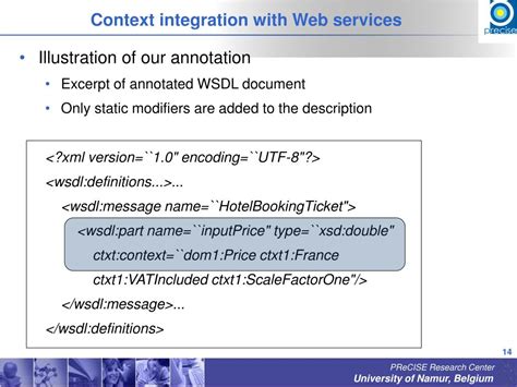Ppt Using Context To Improve Data Semantic Mediation In Web Services Composition Powerpoint
