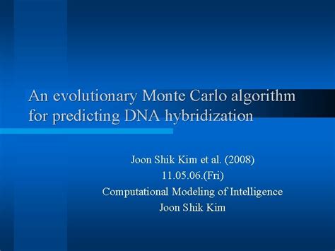 An Evolutionary Monte Carlo Algorithm For Predicting Dna