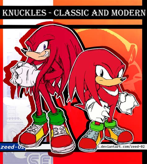 Knuckles Classic And Modern Sonic By Zeed02 On Deviantart