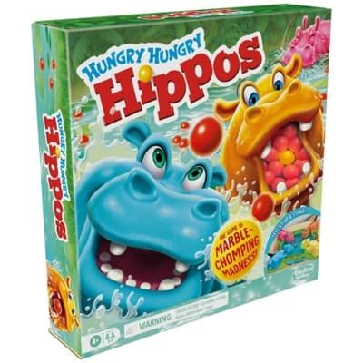 Hungry Hungry Hippos Board Game For Preschoolers Ages 4 For 2 To 4