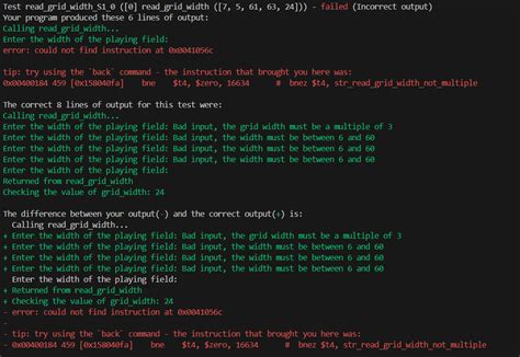 Solved Hi ﻿my Mips Code Keeps Outputting Error Message See