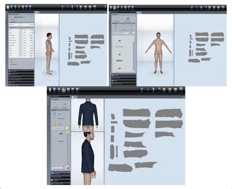 3d simulation of the customised men s jacket patterns download