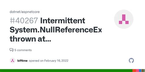 Intermittent System Nullreferenceexception Thrown At Microsoft