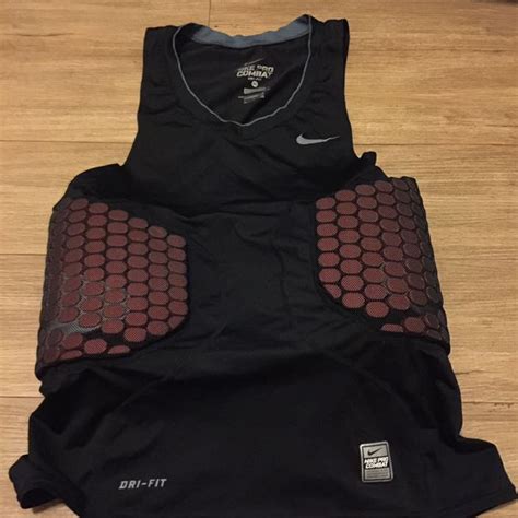 NIke Pro Combat Padded Compression Sando Red Black Men S Fashion Activewear On Carousell