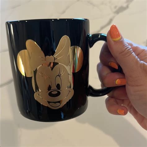 Disney Dining Disney Black And Gold Minnie Mouse Dining Mug Poshmark