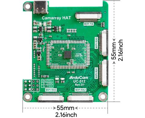ArduCam 8MP 4 IMX219 Quadrascopic Camera Bundle RobotShop