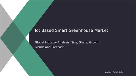 Iot Based Smart Greenhouse Market Report Global Forecast From 2025 To 2033