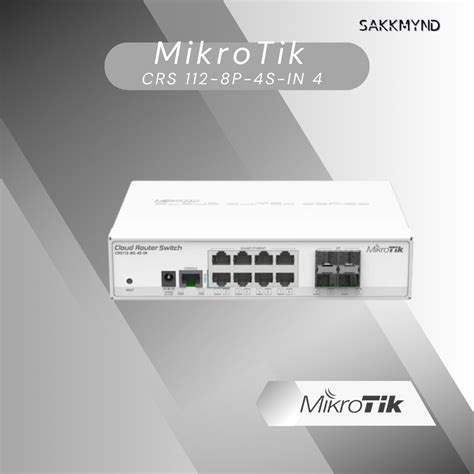 Jual Mikrotik Cloud Router Gigabit Switch Crs 112 8p 4s In 4 Second Shopee Indonesia