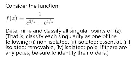 Answered Determine And Classify All Singular Bartleby