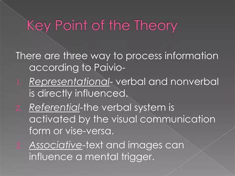 Dual Coding Theory Pptx