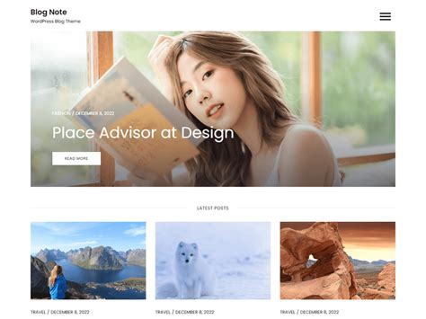 Blog Note Wordpress Theme