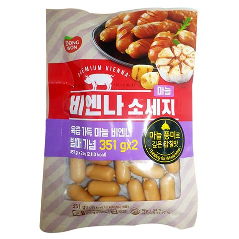 푸른들마켓 동원 마늘비엔나소세지 351g 2 홈플러스 택배배송