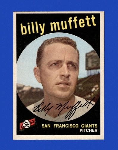 1959 Topps Set Break 241 Billy Muffett Ex Exmint Gmcards Ebay