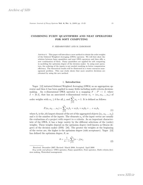 Pdf Combining Fuzzy Quantifiers And Neat Operators For Soft Computing