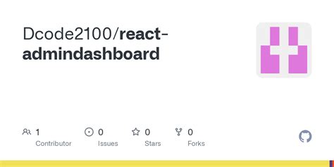 github dcode2100 react admindashboard