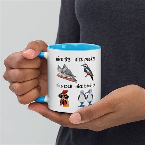 Tufted Titmouse Woodpecker Booby Bird Funny T Mug With Color Inside