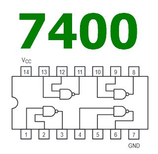 7400 Quad 2 Input NAND Gate