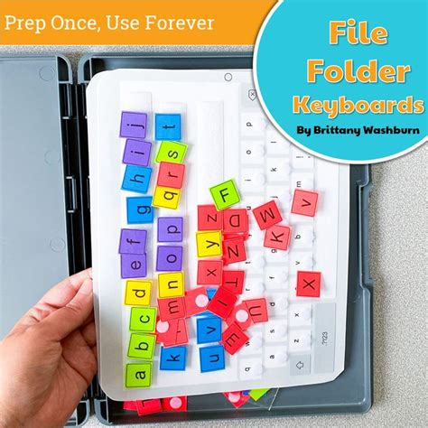 File Folder Keyboard Activities Picture Letters Folders File Folder