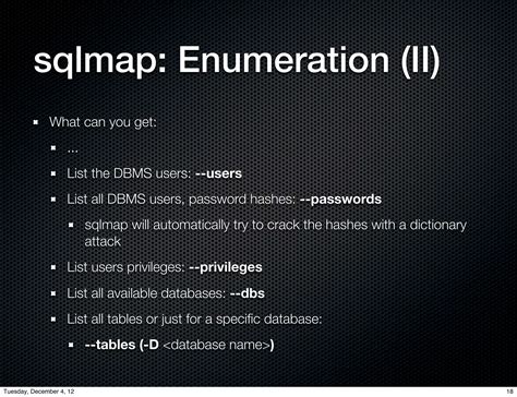 Sql Injection With Sqlmap Ppt