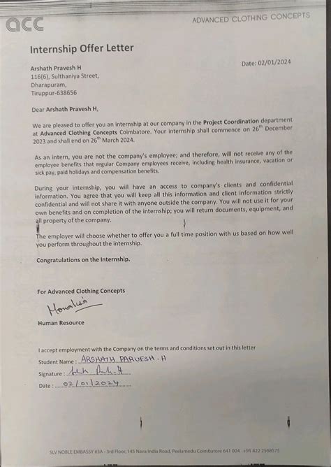 Arshath Parvesh On Linkedin Internship Careerstart Newbeginnings