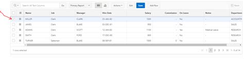 Interactive Grid Remove Default First Row Selected Oracle Forums