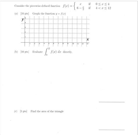 solved consider the piecewise defined function f x {x6−2x