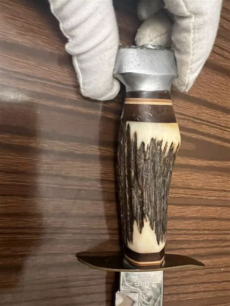 Mavin Vintage Hoffritz Stag Solingen Germany Bowie Knife Factory Edge