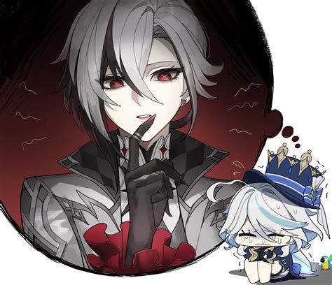 Furina And Arlecchino Genshin Impact Drawn By Thotep Danbooru