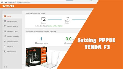 Cara Setting Pppoe Router Tenda F3 Youtube