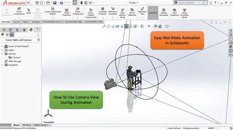 make animation use camera view in solidworks youtube