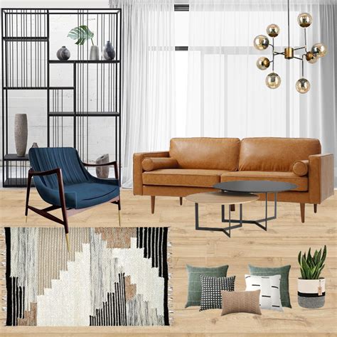 Коллаж интерьера гостиной