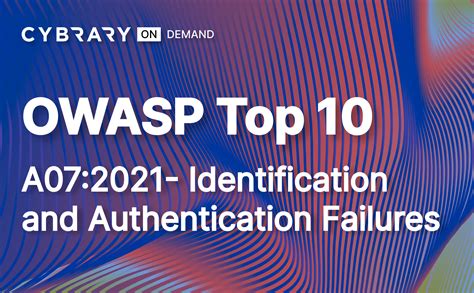 OWASP Top A Identification And Authentication Failures Online Training Course