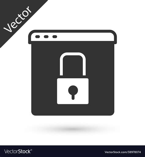 Grey Secure Your Site With Https Ssl Icon Vector Image