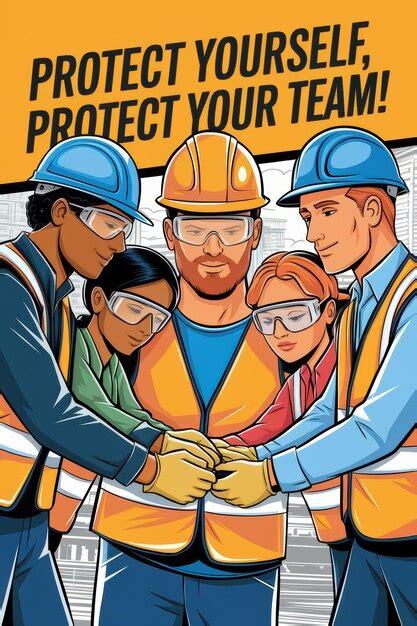 Safety First Protect Yourself And Your Team Premium Ai Generated Image