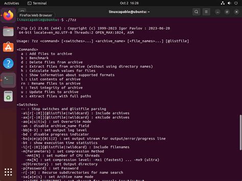how to install 7 zip on ubuntu 24 04 22 04 or 20 04 linuxcapable