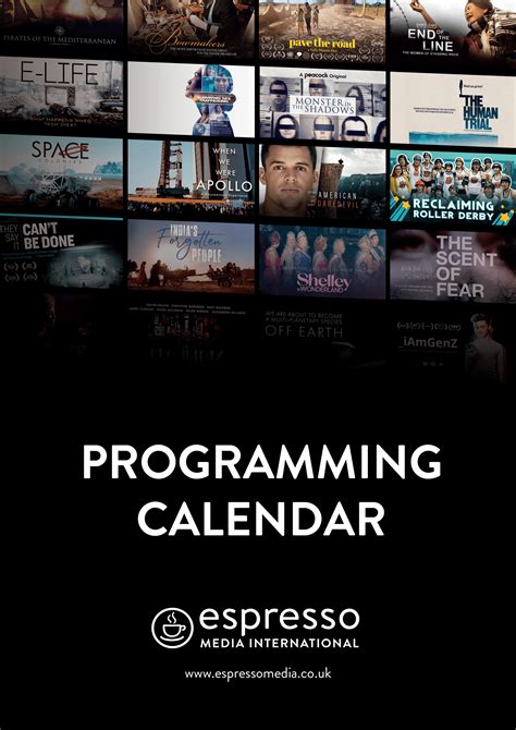 Programming Calendar Espresso Media